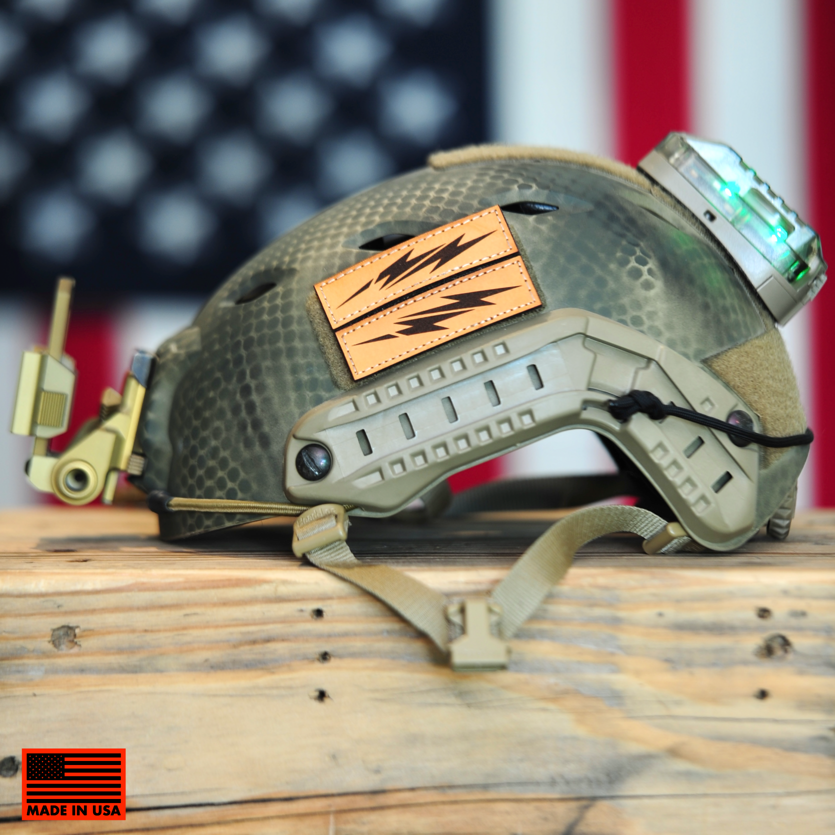 Bolt Leather Patches | No Mercy No Quit